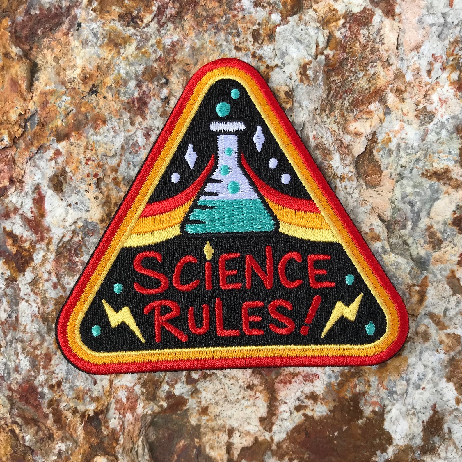 Science Rules Iron on Patch - Etsy