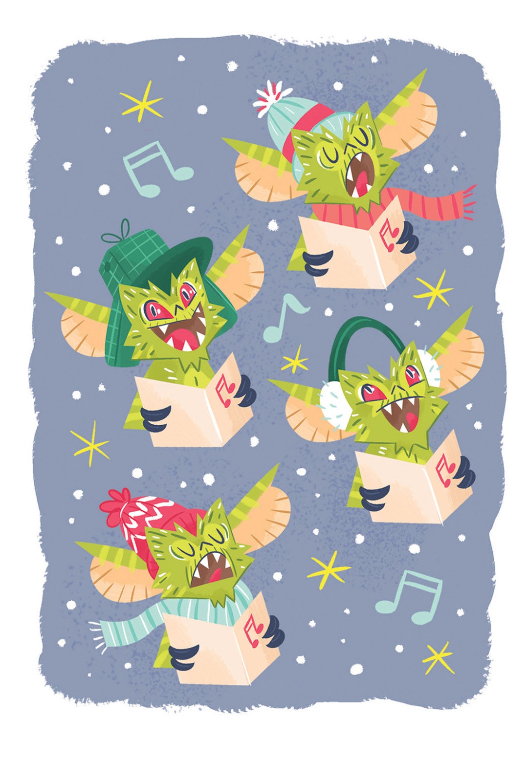 Gremlins Holiday Greeting Card (individual) - Etsy