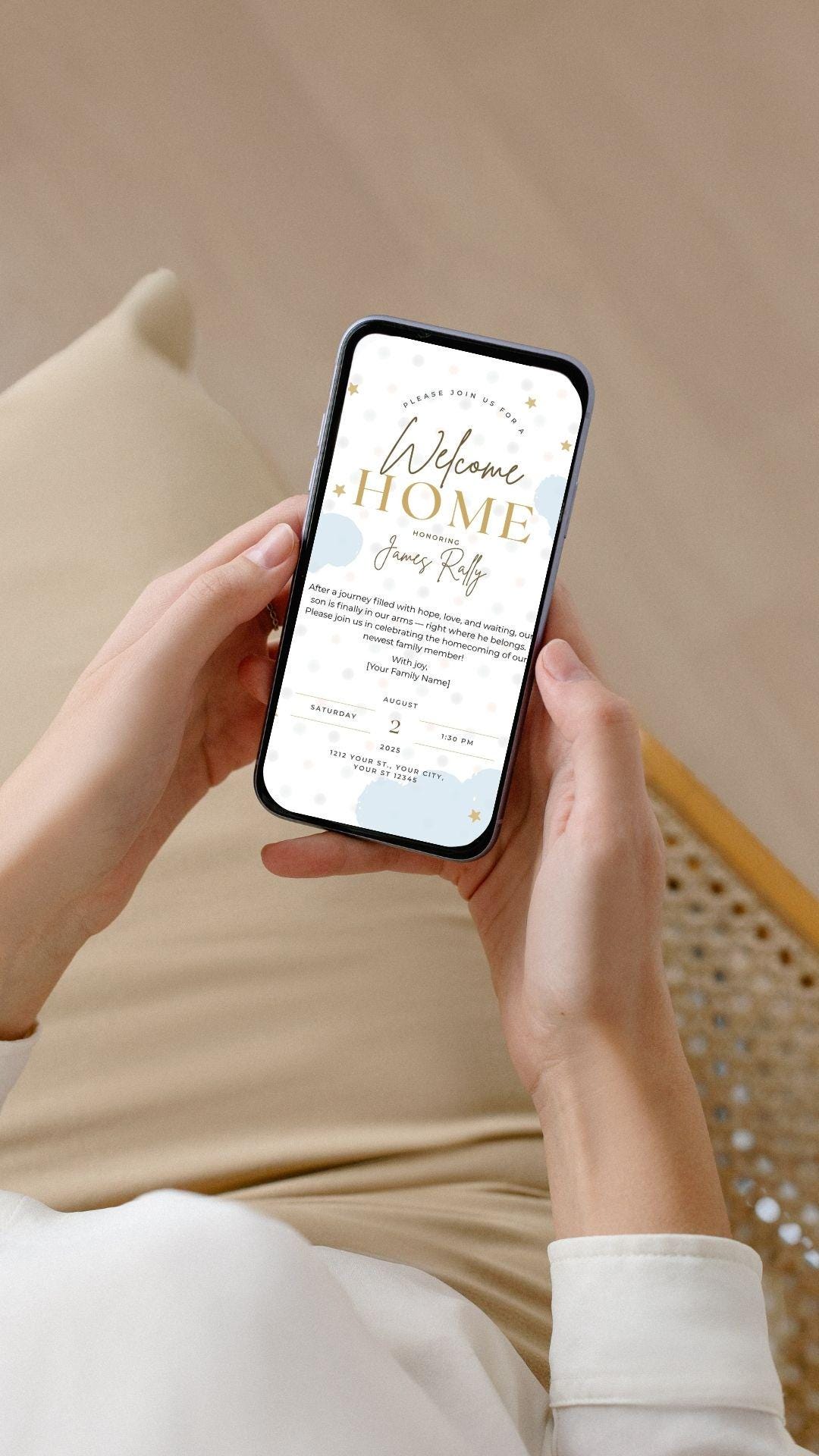 Welcome Home Adopted Child Welcome Party Invitation, Digital Invite, IG ...