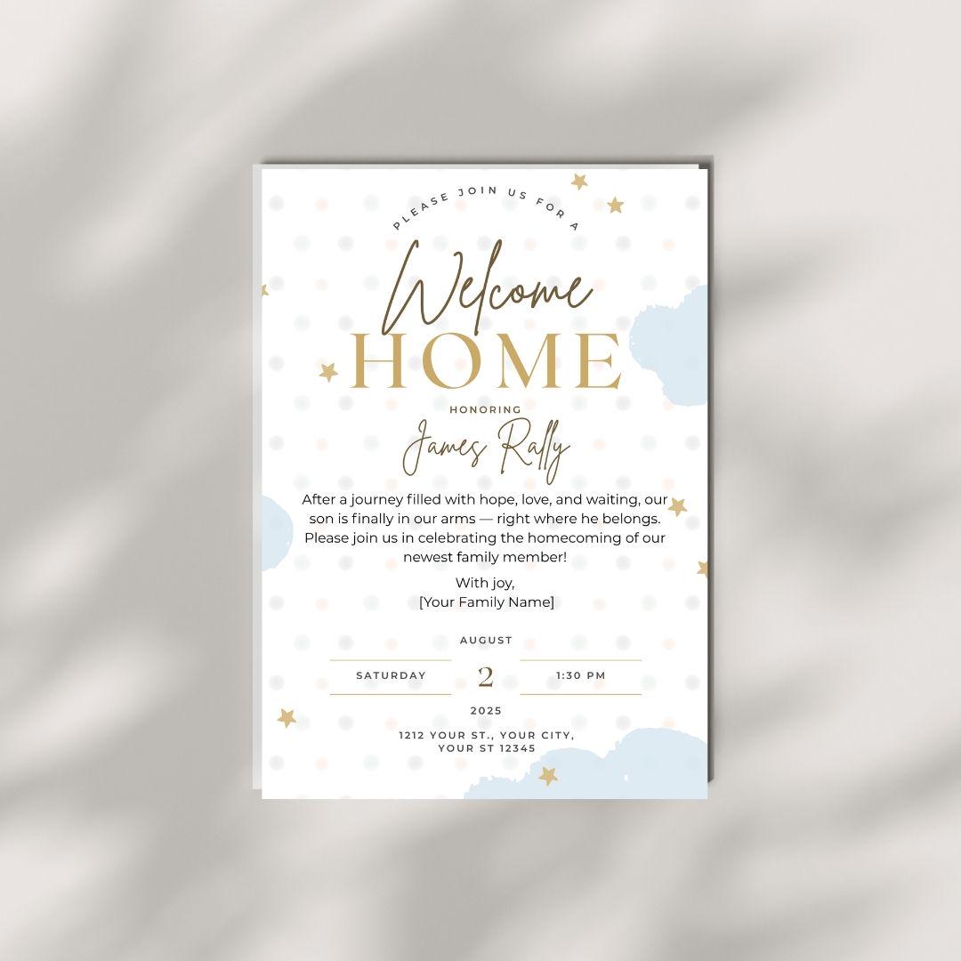 Welcome Home Adopted Child Welcome Party Invitation, Digital Invite, IG ...