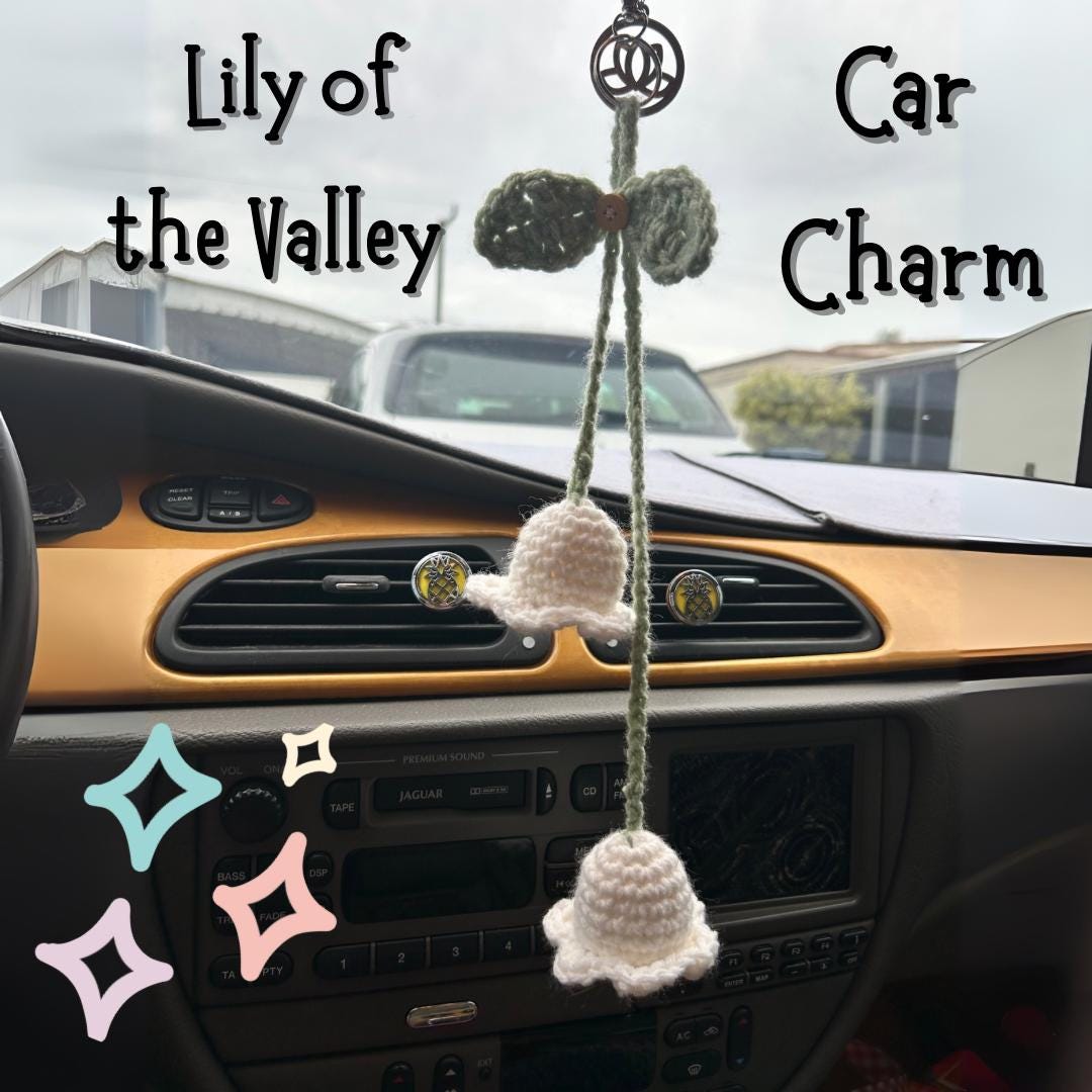 Lily Car Charm | Cottagecore Car Accessories - Etsy
