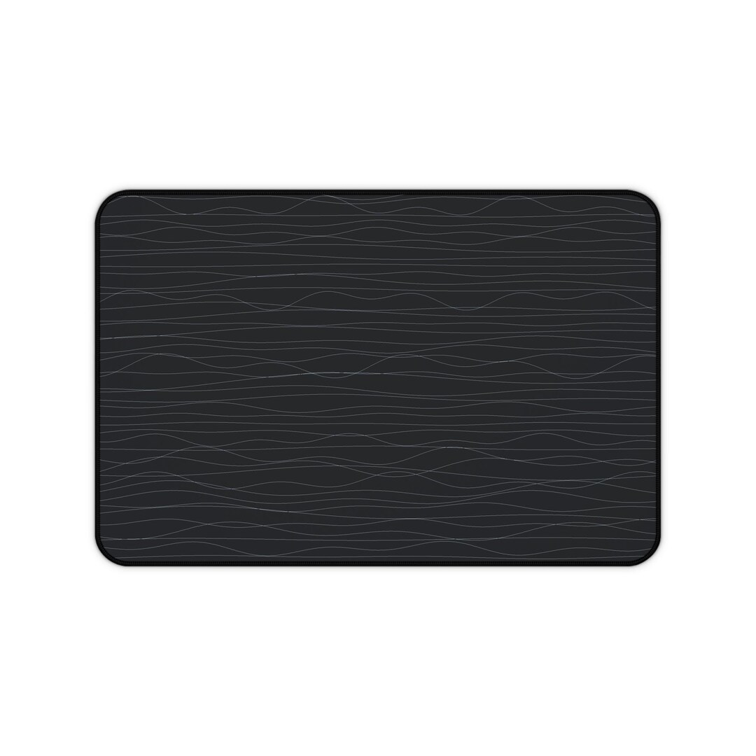 Sleek Black Neoprene Desk Mat, Ergonomic Office Accessory - Etsy
