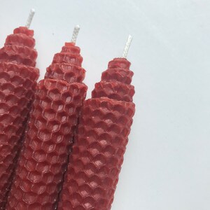 Rust Beeswax Candles, Beeswax Candles, Tapers, Candles, Fall Candles, Autumn Rust Candles, Fall ...