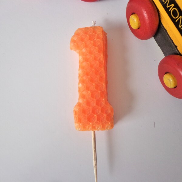 Number One Candle - Etsy