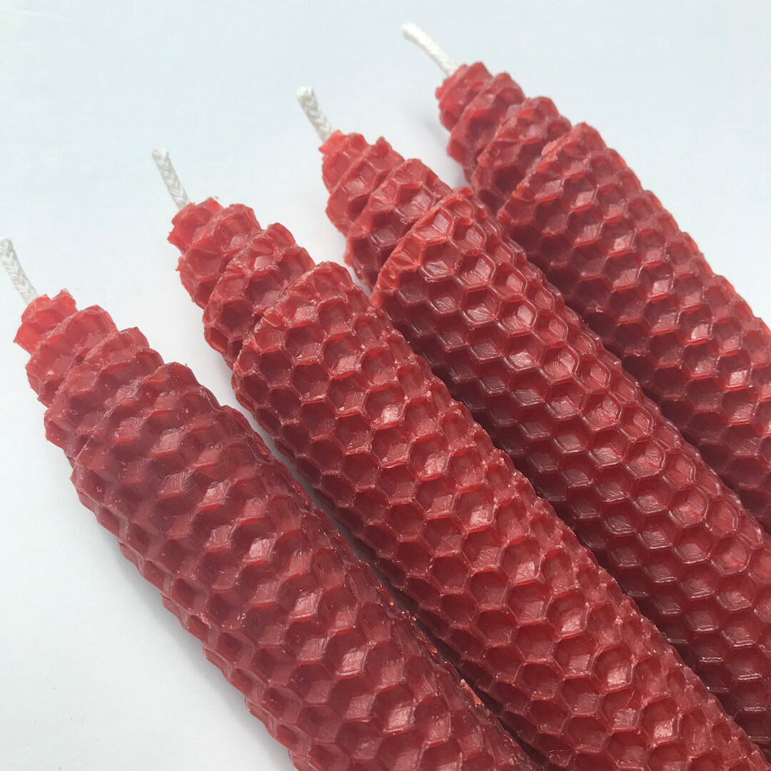 Rust Beeswax Candles, Beeswax Candles, Tapers, Candles, Fall Candles, Autumn Rust Candles, Fall ...