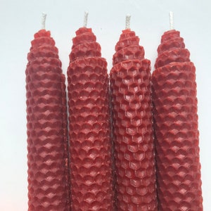 Rust Beeswax Candles, Beeswax Candles, Tapers, Candles, Fall Candles ...