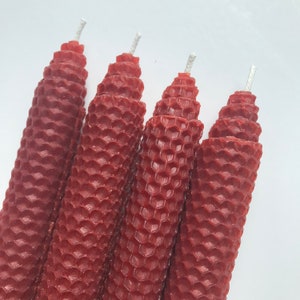 Rust Beeswax Candles, Beeswax Candles, Tapers, Candles, Fall Candles ...