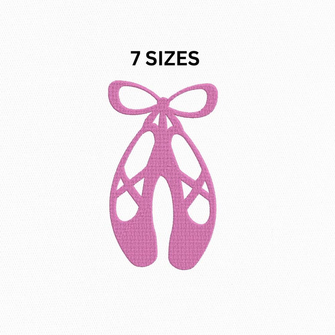 Ballet Shoes Embroidery Design - Etsy