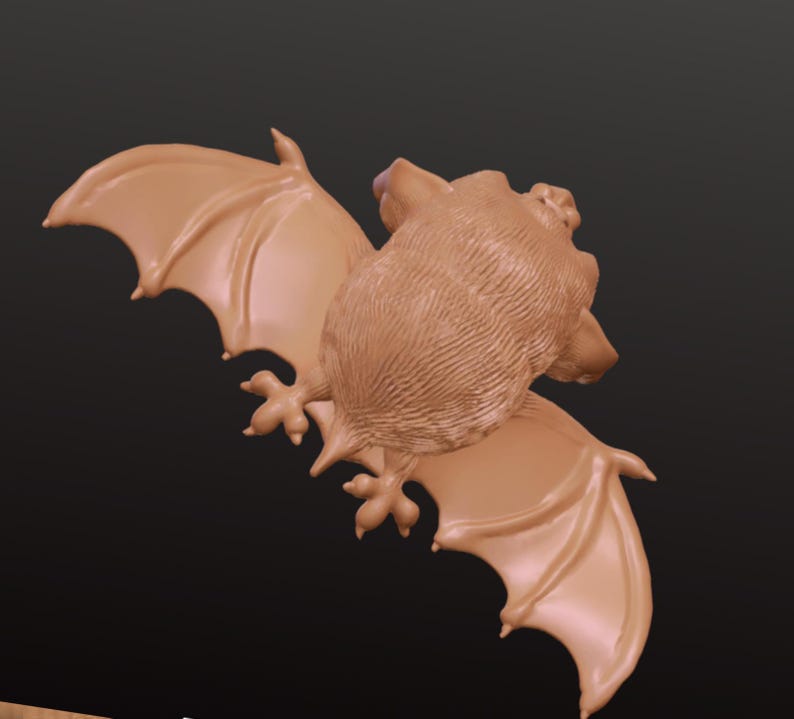 Cute Bat Halloween Ornament Stl File for 3D Printing - Etsy