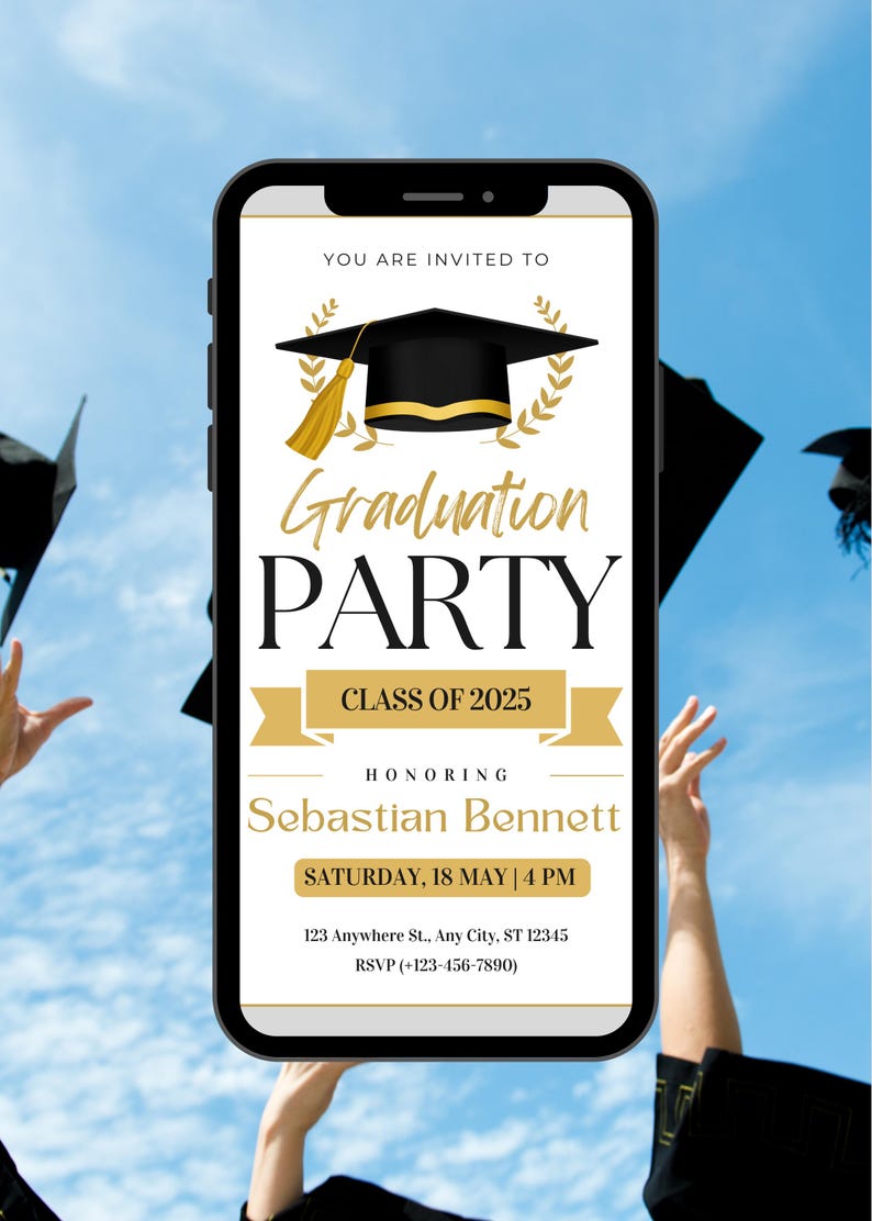 Graduation Party Invitation for the Class of 2025 - Etsy