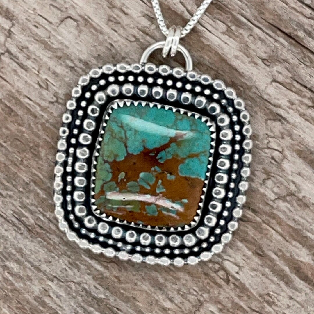 Rising Phoenix Turquoise Necklace Sterling Silver Genuine Teal Blue ...