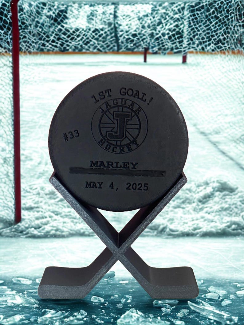 Custom Laser Engraved Hockey Puck – Personalized Goalie Gift | Name ...