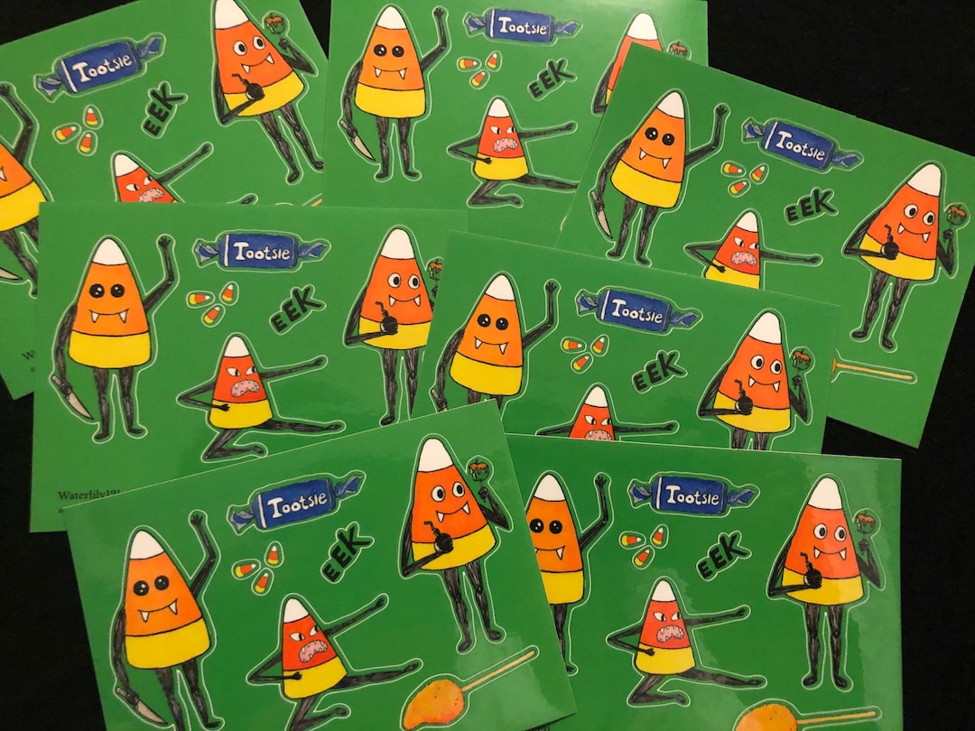 Halloween Stickers, Evil Candy Corn, Pumpkins, Halloween Candy, Laptop ...