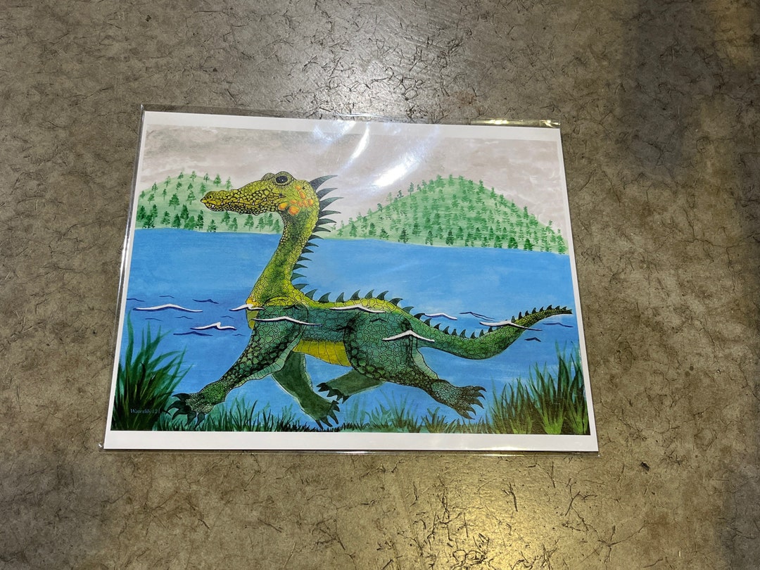 Nessie, Lock Ness Monster, Crypt, Animal Art, Wall Art - Etsy
