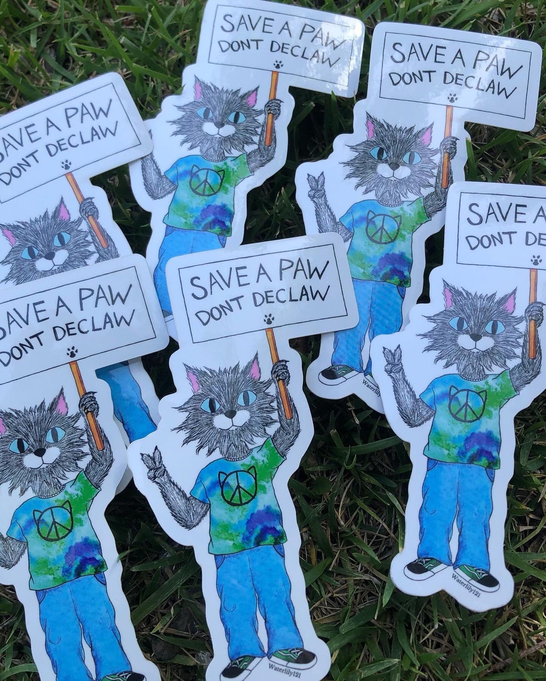 SAVE A PAW Sticker, Don't Declaw, Animal Advocacy Sticker, Pet Sticker ...