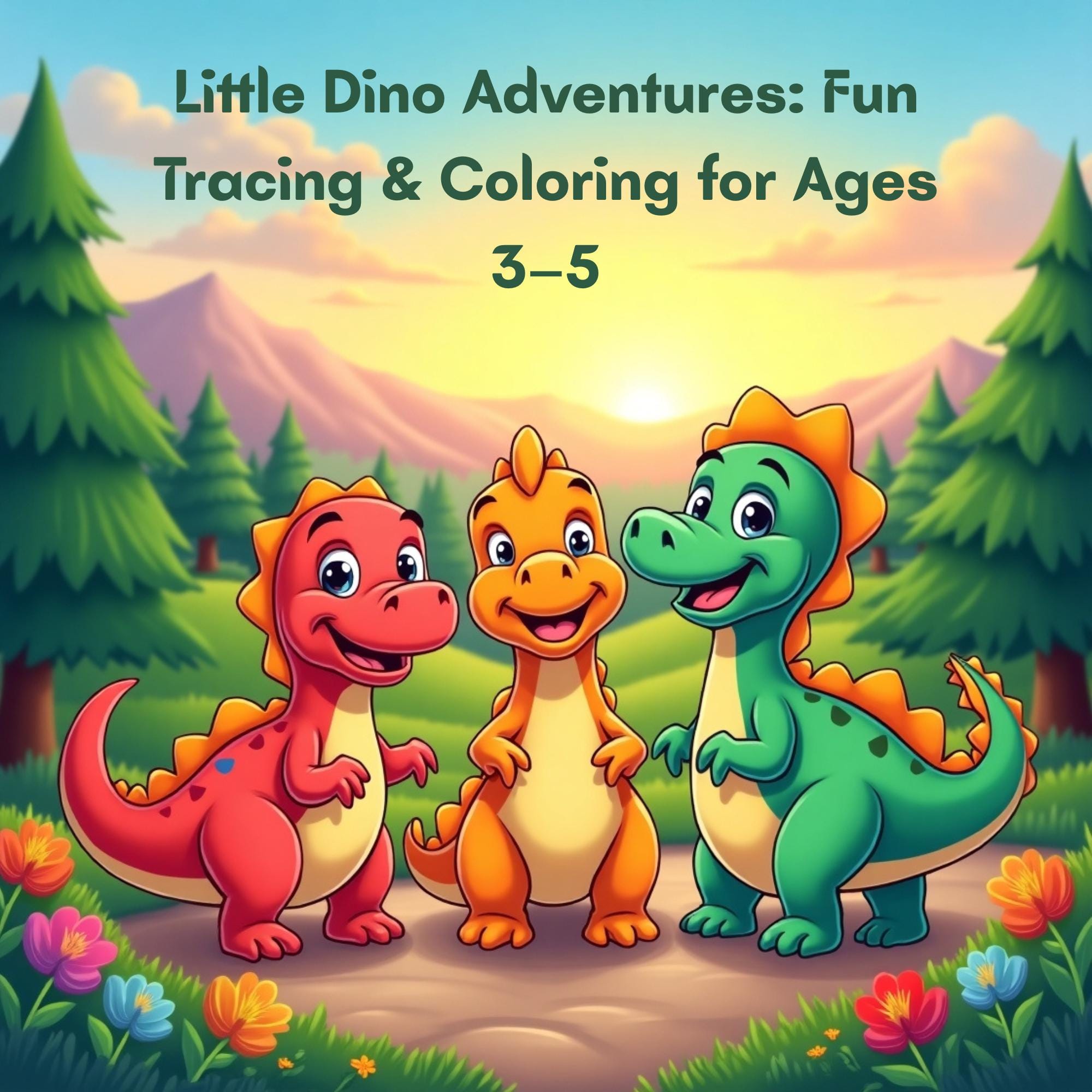 Printable Dinosaur Coloring Book for Kids – Fun Activity Pages, Instant ...