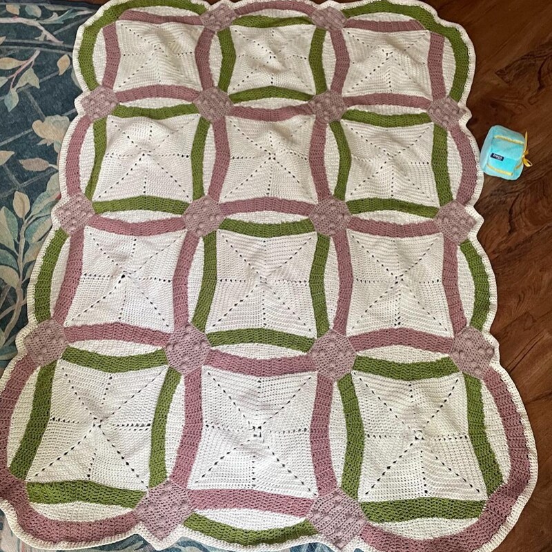 Crochet Double Wedding Ring Blanket - Etsy