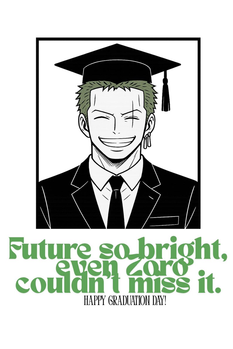 Anime Themed Graduation Card, Funny Anime Manga Congrats Grad Card ...