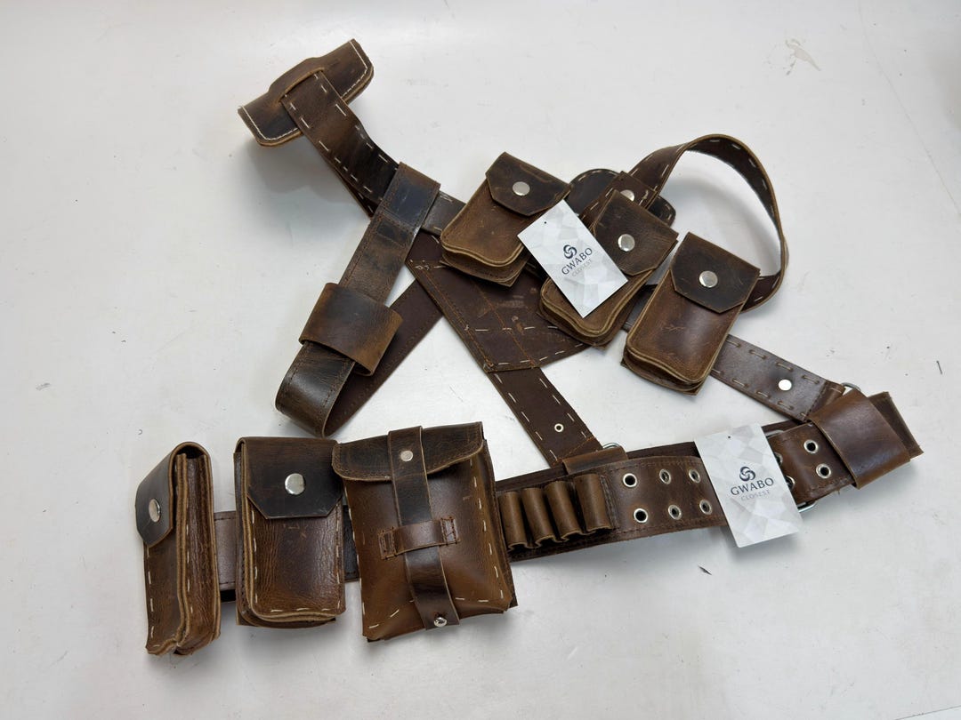 Fallout New Full Leather Belt With Shoulders : Vault-tec Costume ...