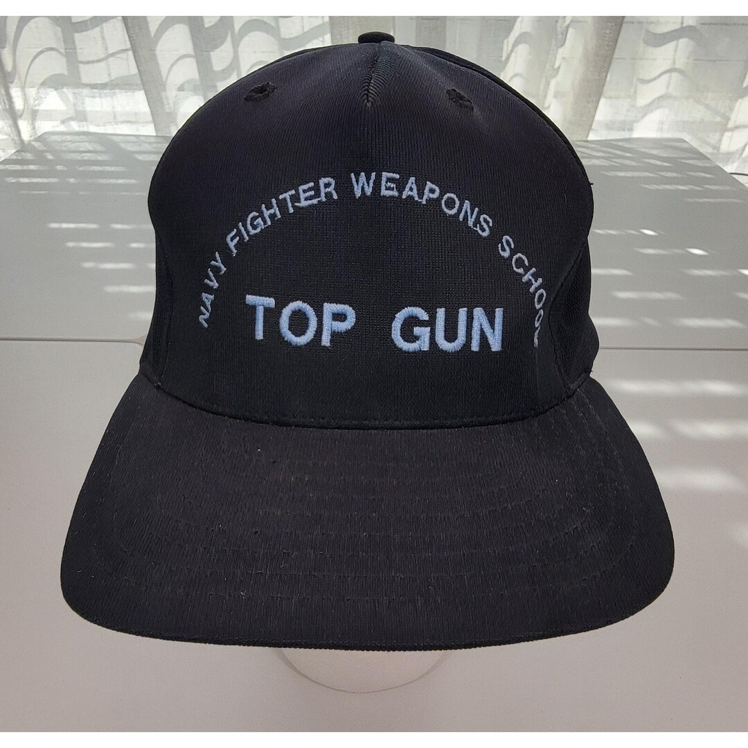 Vintage 90s Top Gun Navy Fighter Weapons School Hat California Headwear ...