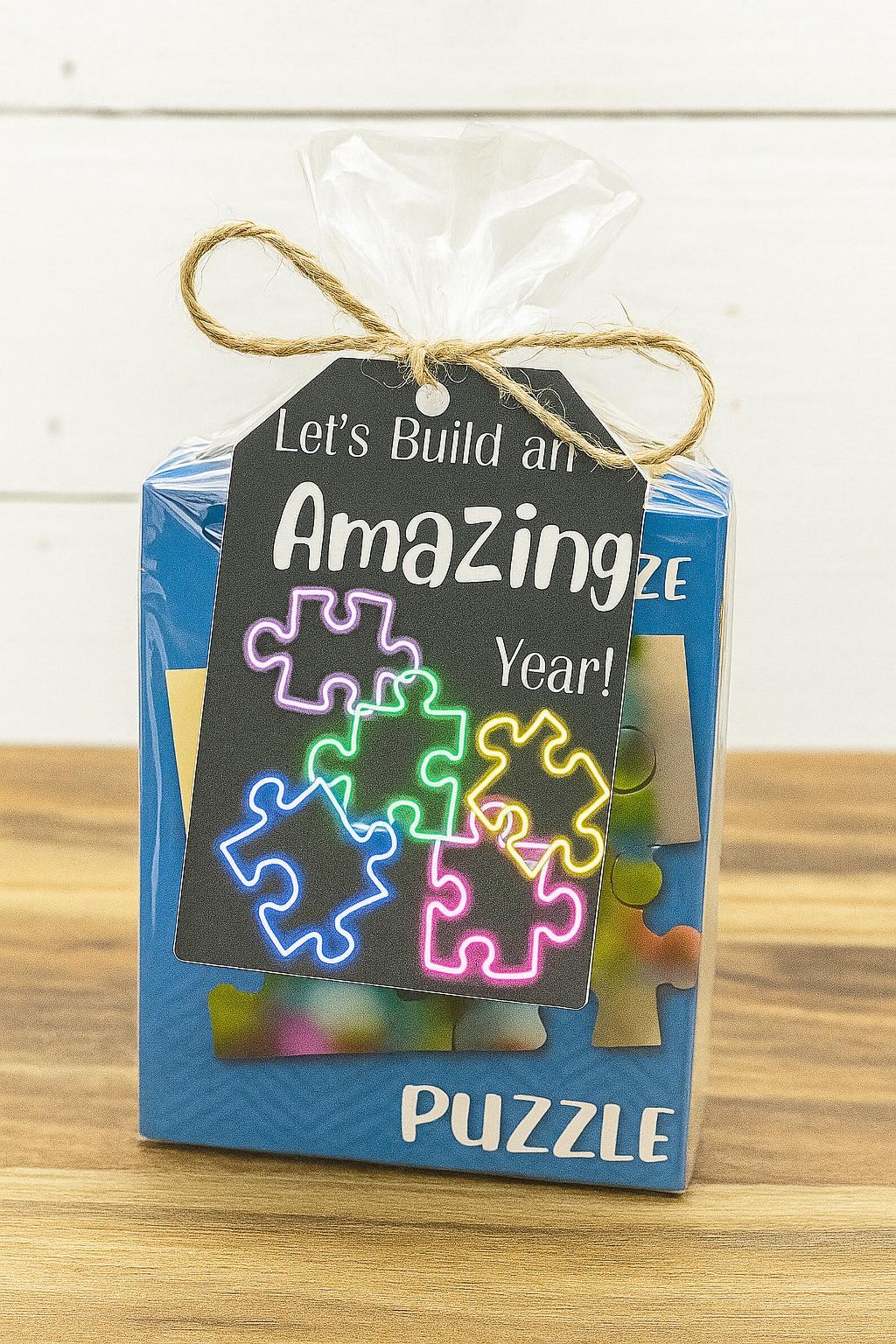 Let’s Build an Amazing Year – Puzzle-themed Gift Tag | Digital Download ...