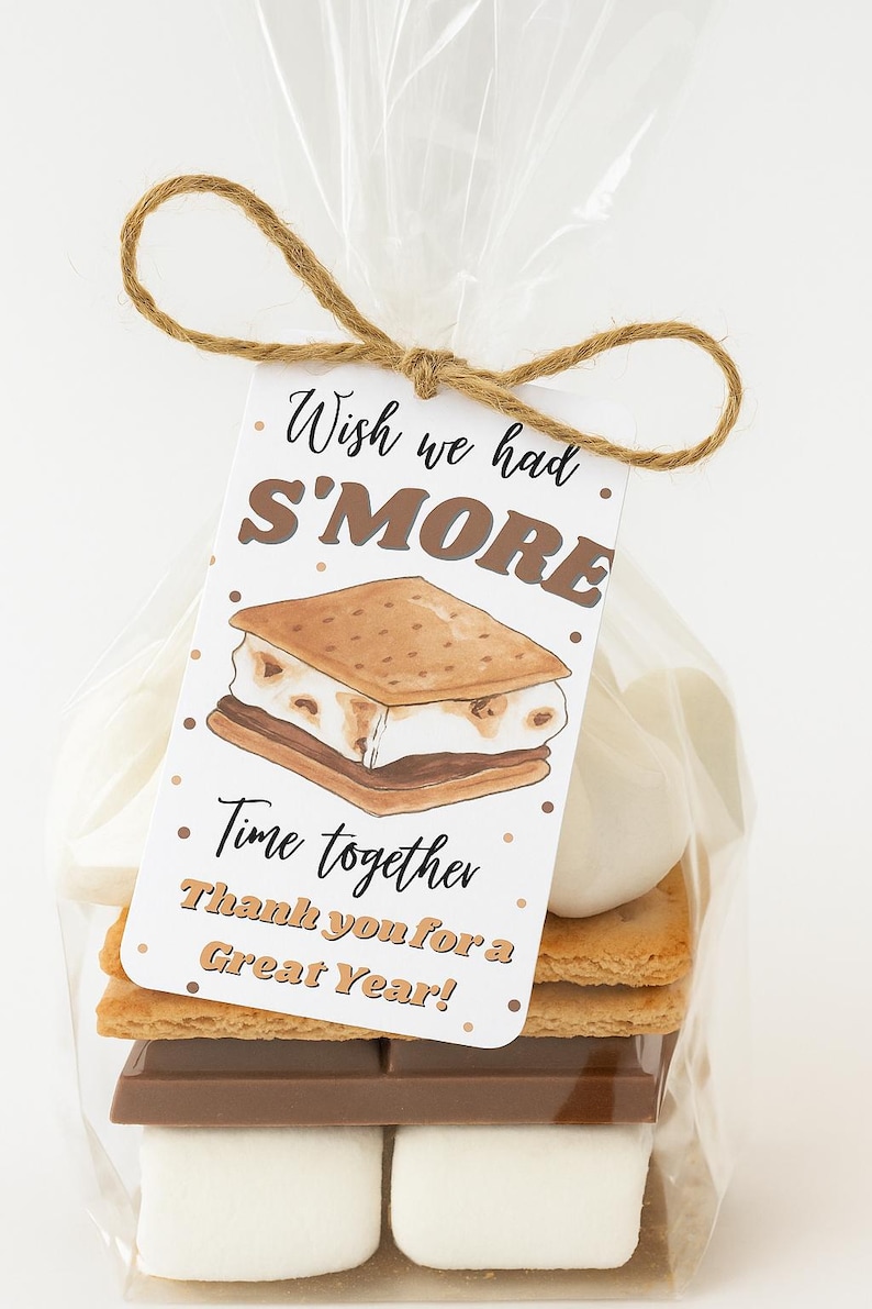S'MORE Time Together Printable | End of Year Thank You Tag | Teacher ...