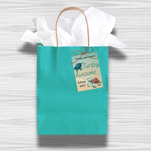 Turtley Awesome School Year Gift Tag – Instant Digital Download - Etsy