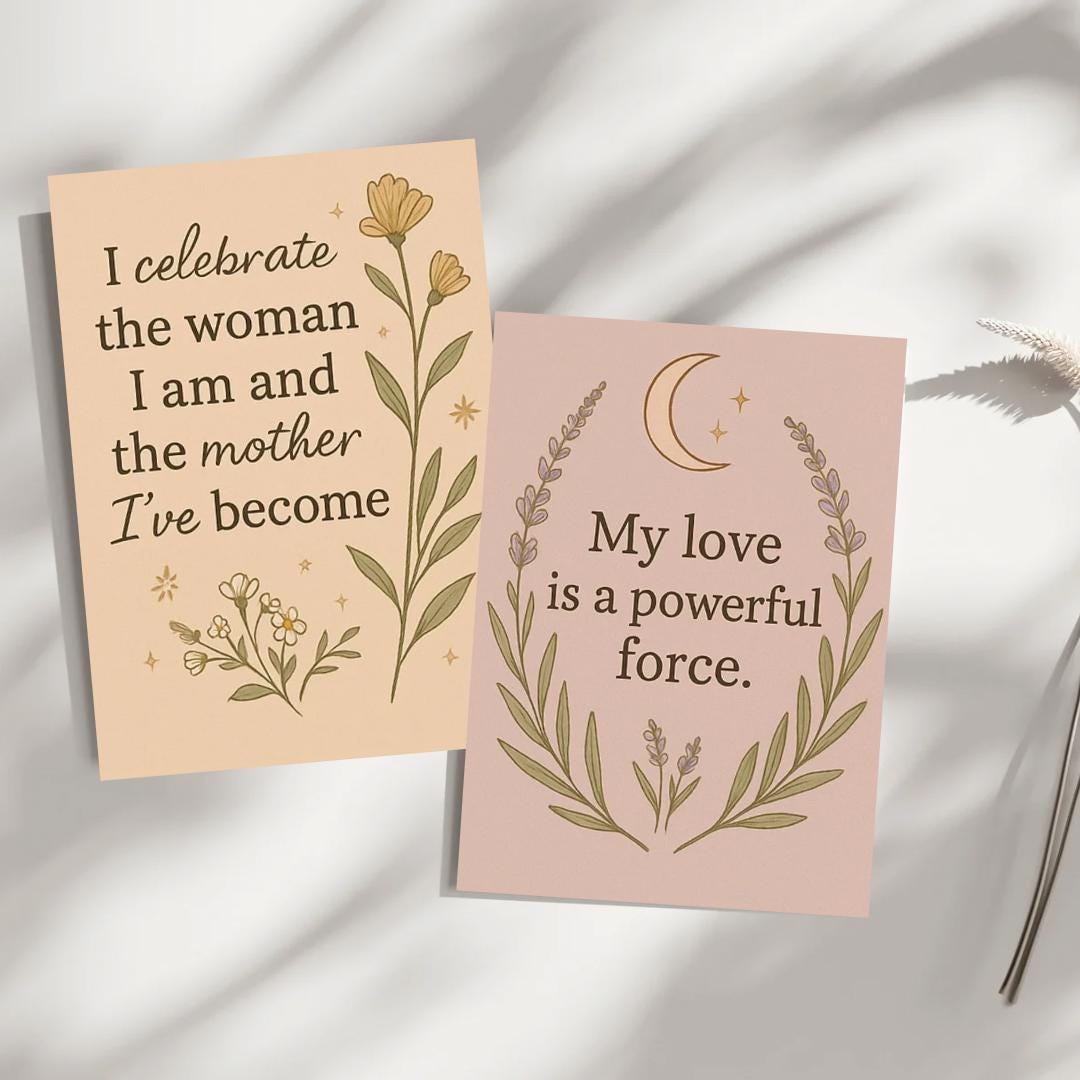 Motherhood Affirmation Cards: Joy & Struggle - Printable Mom ...