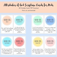 ABC Attributes of God Flashcards, Printable Character of God Cards, A-Z ...