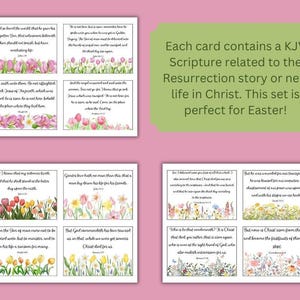Printable Resurrection Bible Verse Cards: KJV Easter Scripture Cards ...