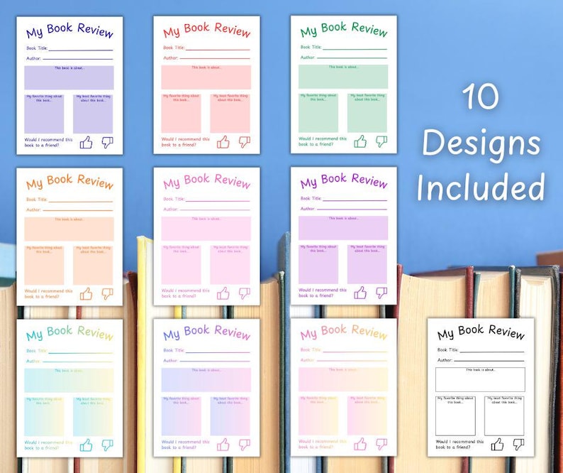 Printable Kid's Book Review Templates: Children's Book Reports (10 ...