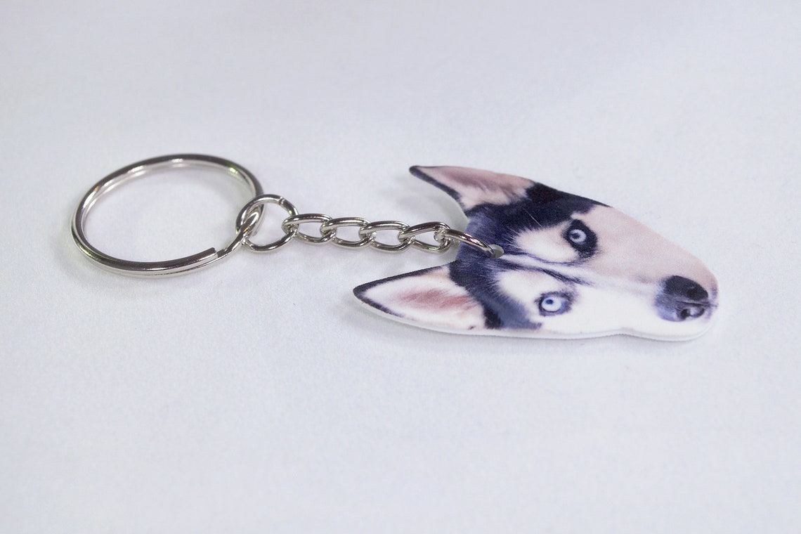 CUSTOM Pet Photo Keychain / Personalized Dog Keychain Cat - Etsy