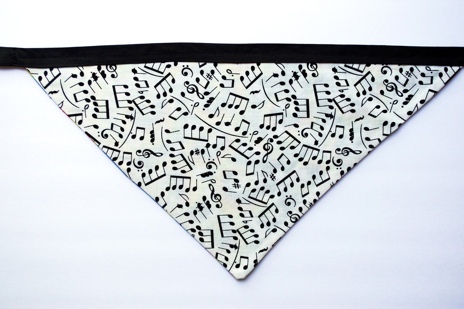 Rainbow Tie Dye Bone & Music Note Reversible Hippie Pawprint - Etsy