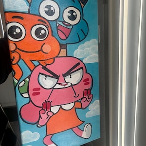 Custom Painting | AWOG - Gumball, Darwin & Anais 10x20 **CUSTOM ...