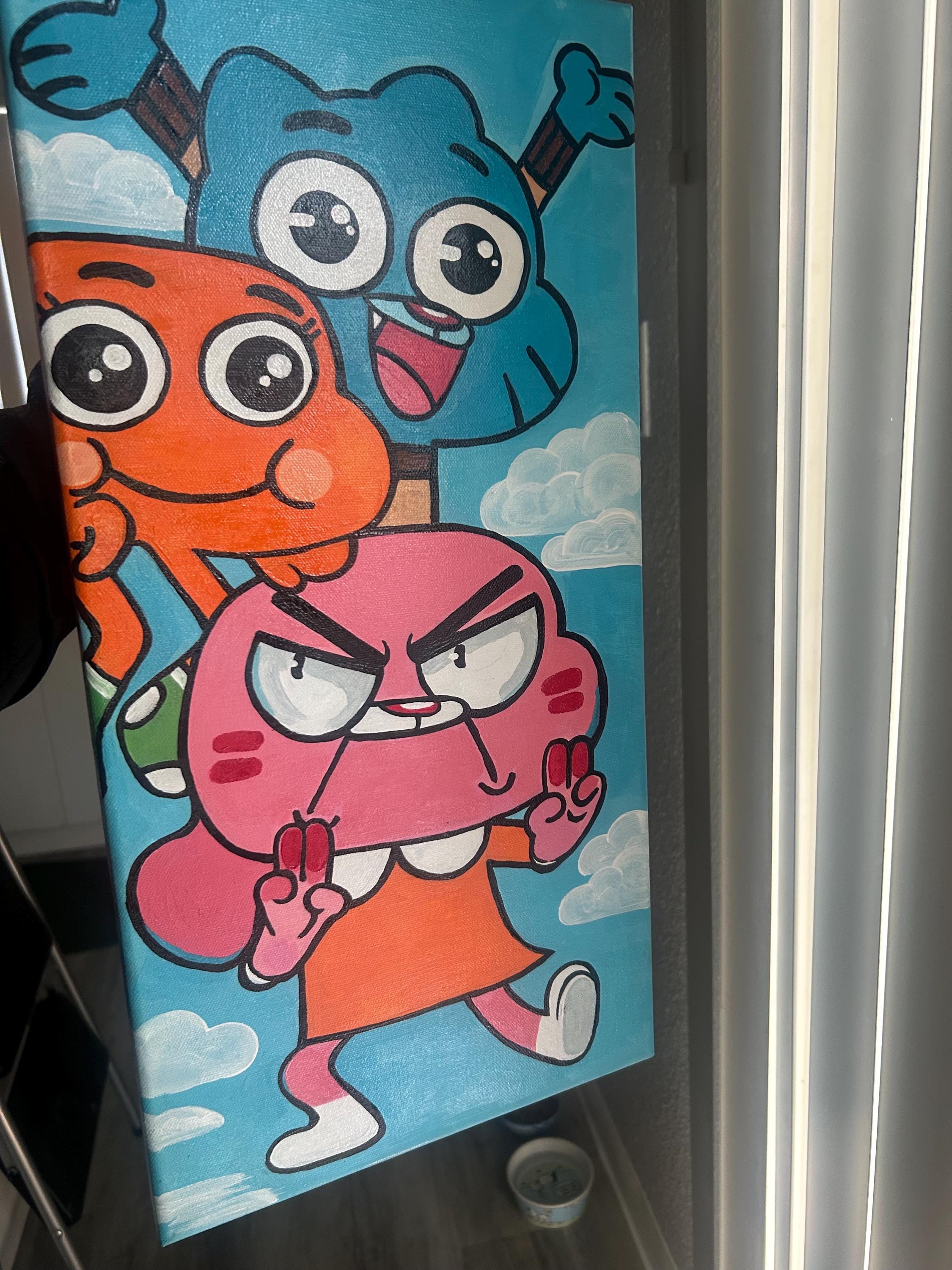 Custom Painting | AWOG - Gumball, Darwin & Anais 10x20 **CUSTOM ...