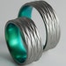 Sphinx Bands in Immortal Green , Titanium Rings , Wedding Bands ...