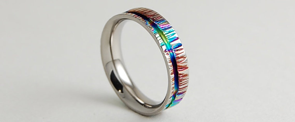 Womens Titanium Ring Womens Wedding Band Womens Promise - Etsy