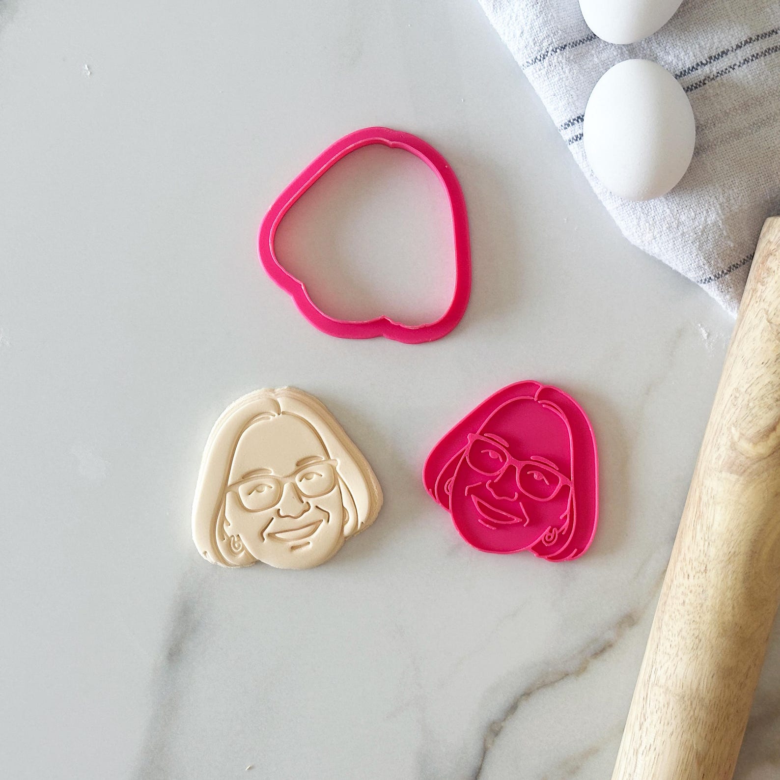 Custom Face Cookie Cutter From Photo – Personalized Portrait Stamp for ...