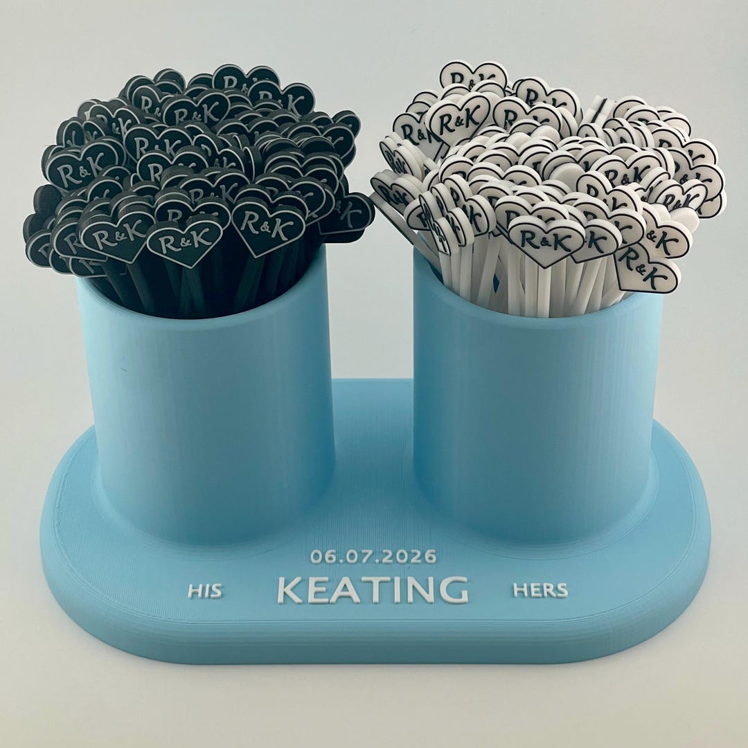 Personalized Wedding Drink Stirrers – Custom Color Edition – Custom ...