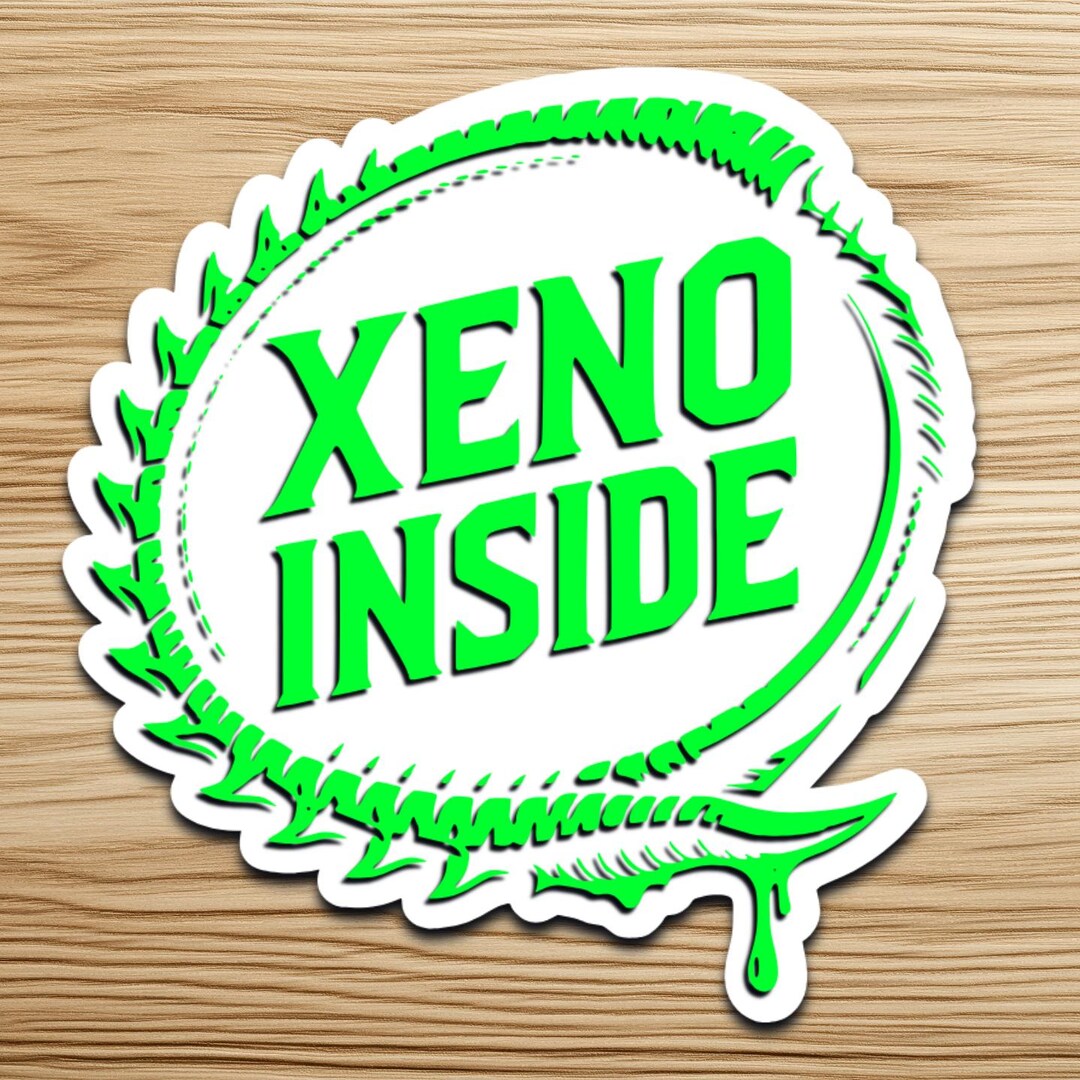 Sticker - Alien-xeno Inside-intel Logo Parody - Vinyl Decal - Laminated ...