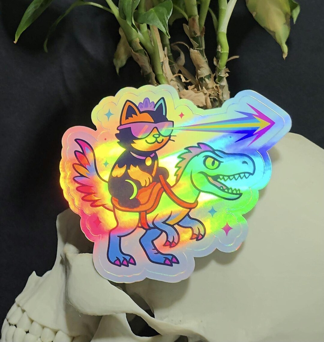 Holographic Vinyl Sticker - Donut & Mongo - Dungeon Crawler Carl ...