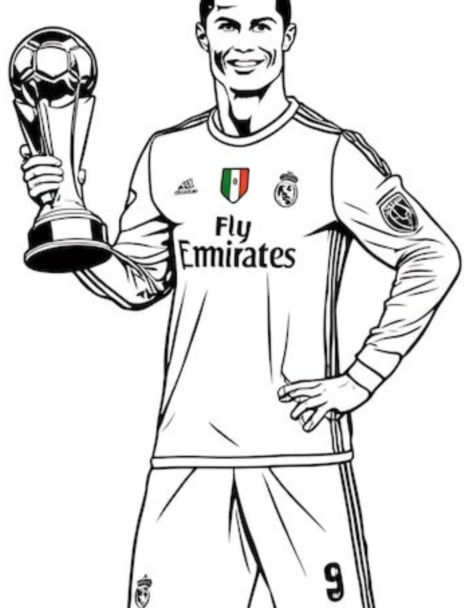Cristiano Ronaldo Coloring Book - Etsy