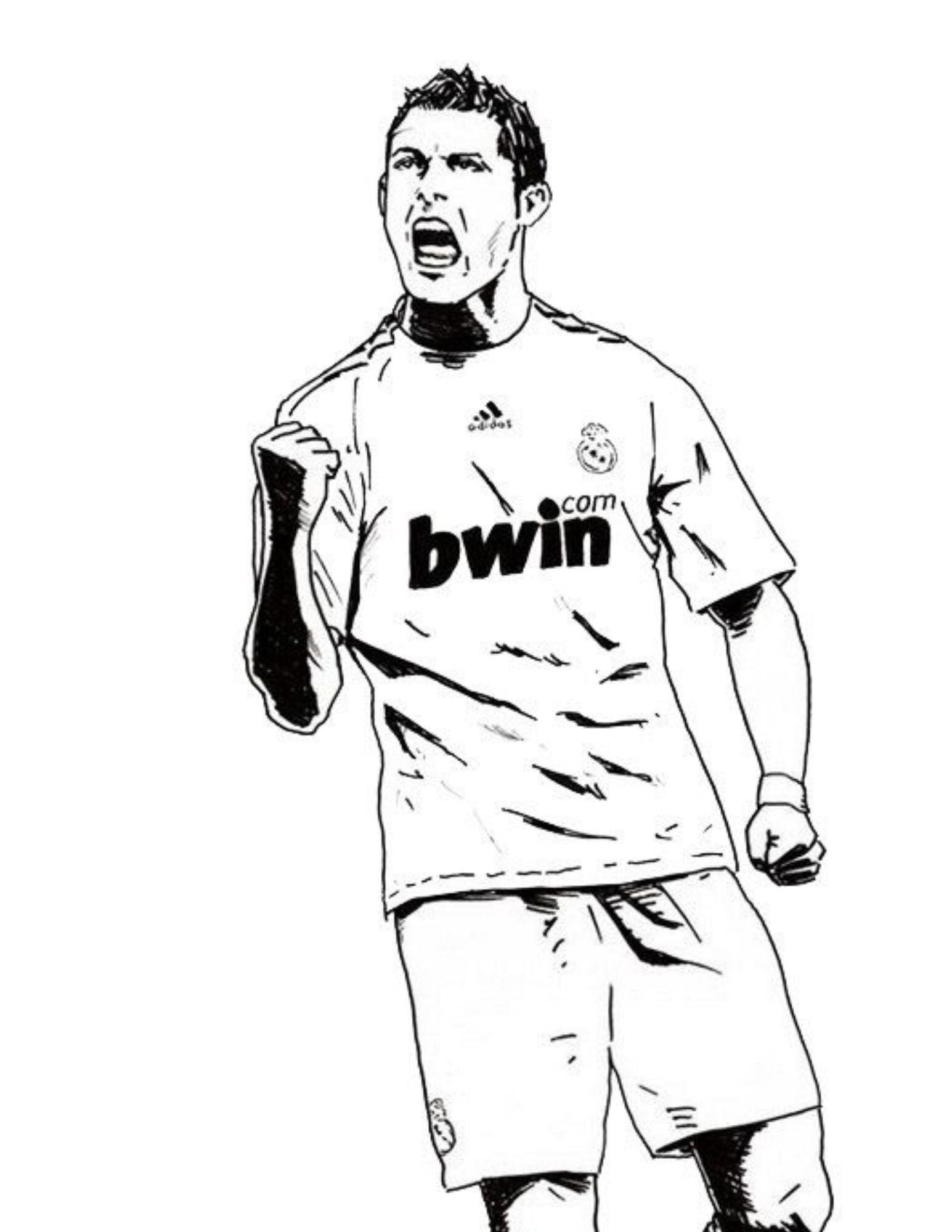 Cristiano Ronaldo Coloring Book - Etsy