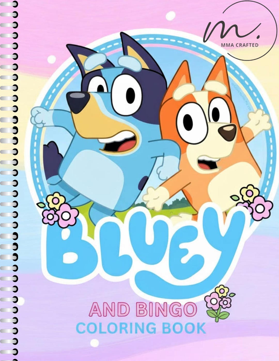 Bluey Coloring Book - Etsy