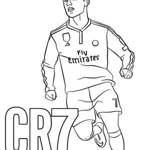 Cristiano Ronaldo Coloring Book - Etsy