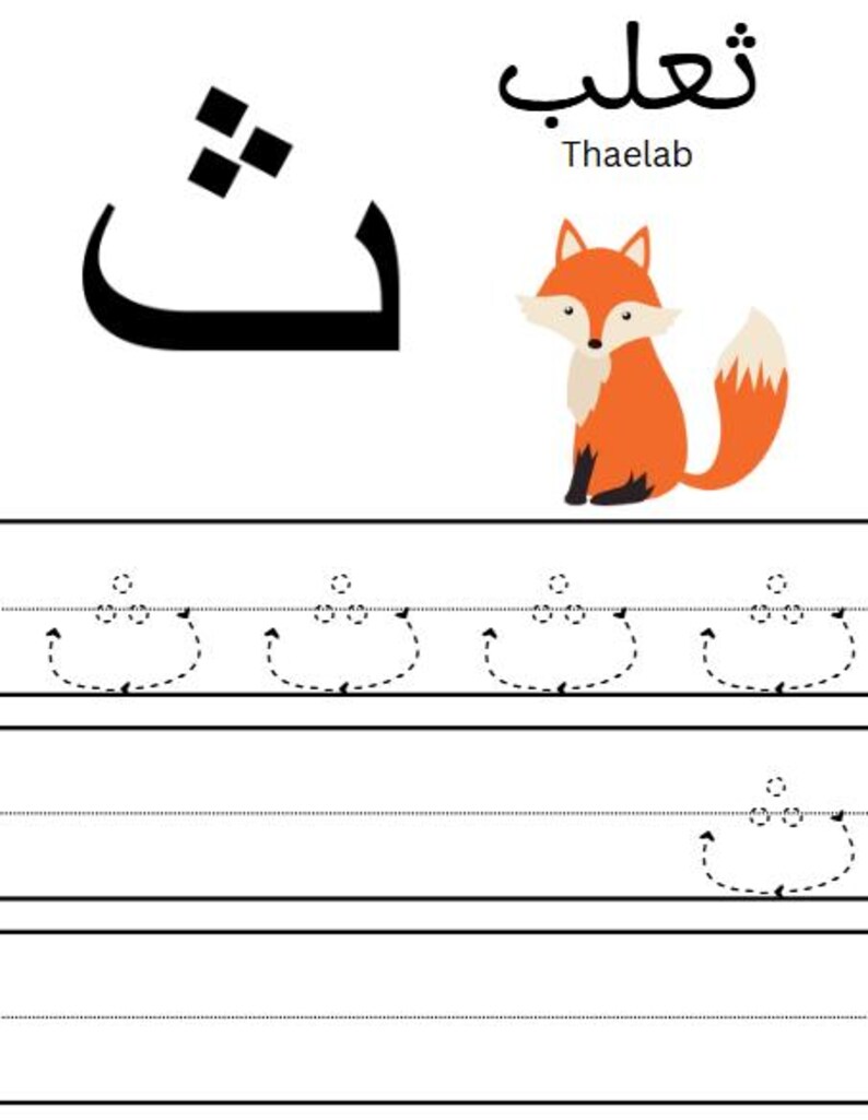 Arabic Alphabet Tracing Pack | Printable Arabic Letters PDF for Kids - Etsy