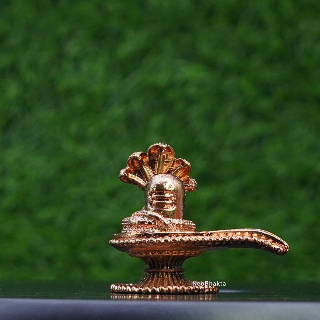 Shiva Linga With Nagam Copper Idol | 4.5cm Handcrafted Hindu Shiva ...