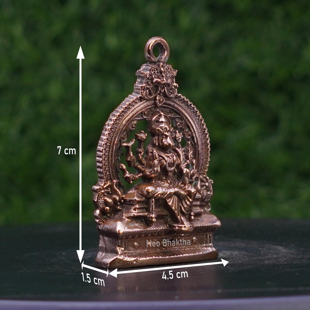 Varahi Amman With Eight Hands Pendant | 7 Cm Handmade Panchaloha Bronze ...