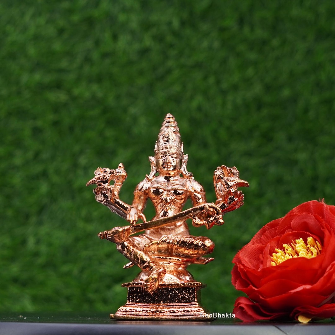 Rajashyamala Devi Copper Idol | 10cm Handcrafted Matangi Goddess Statue ...