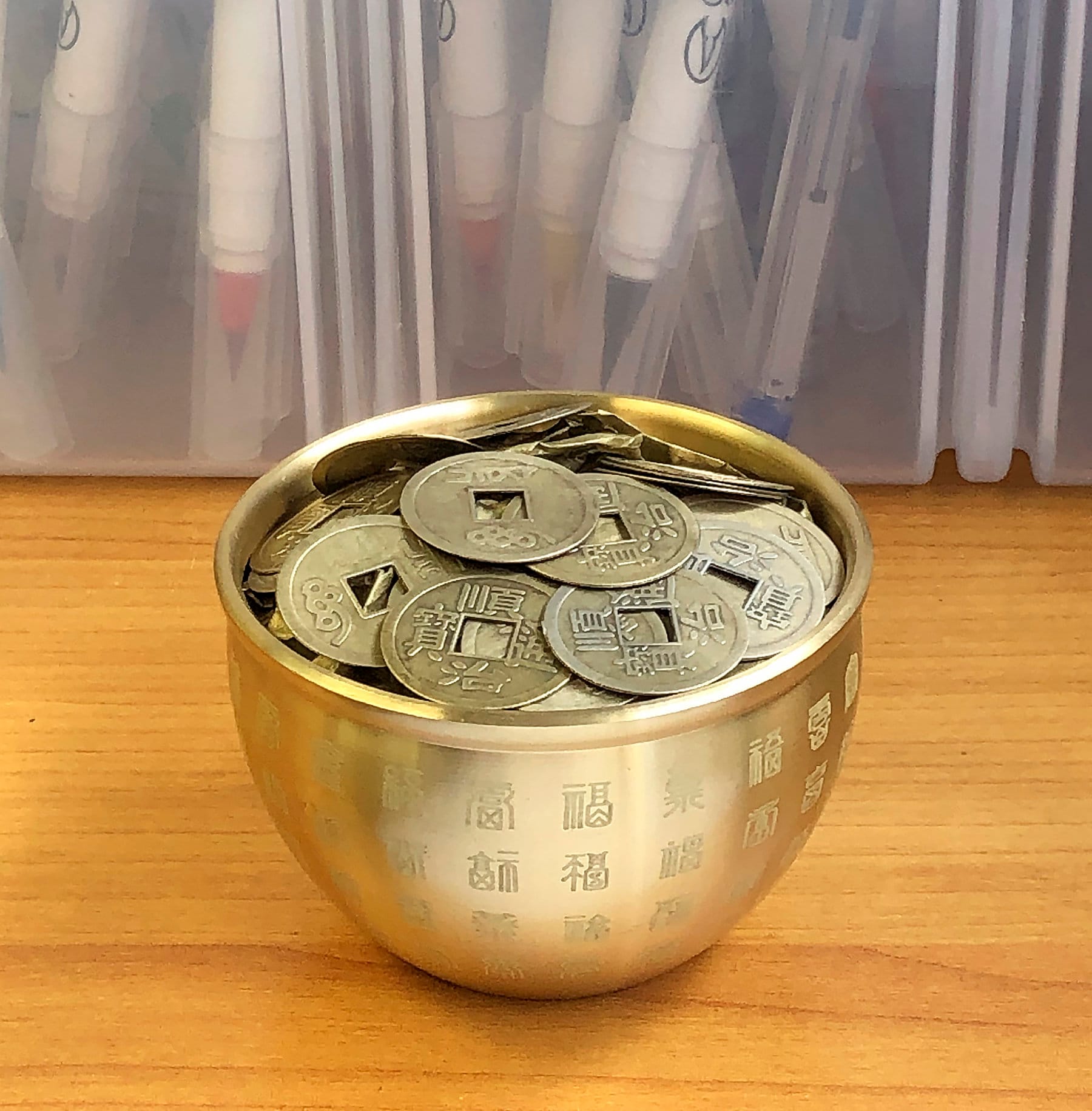 Feng Shui Money Pot, Wealth Bowl for Prosperity and Good Fortune 108 ...